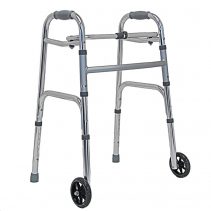Folding Walking Frame with Front Wheels - Metro Mobility